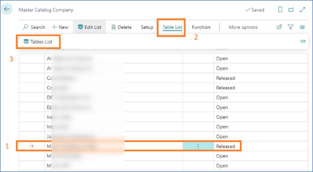 Master Catalog Setup